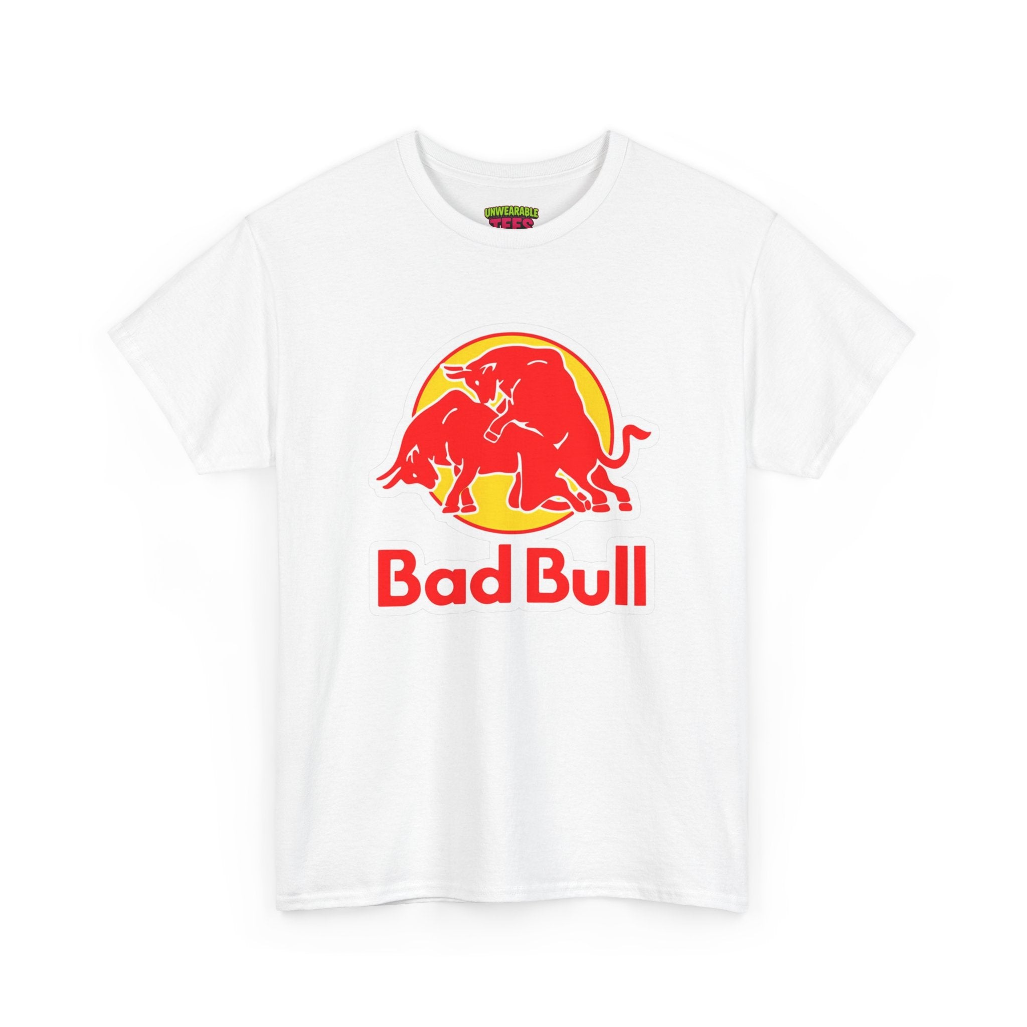 Red Bull Parody Logo "Bad Bull" T-Shirt | Funny Logo T-shirts ...